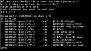 Defusing the binary bomb | Vedran Budimcic
