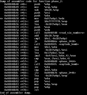Defusing the binary bomb | Vedran Budimcic