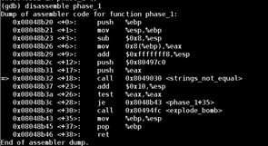 Defusing the binary bomb | Vedran Budimcic